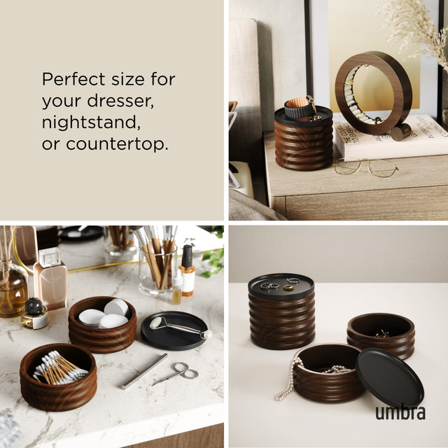 Tesora Wood Storage Box – Umbra