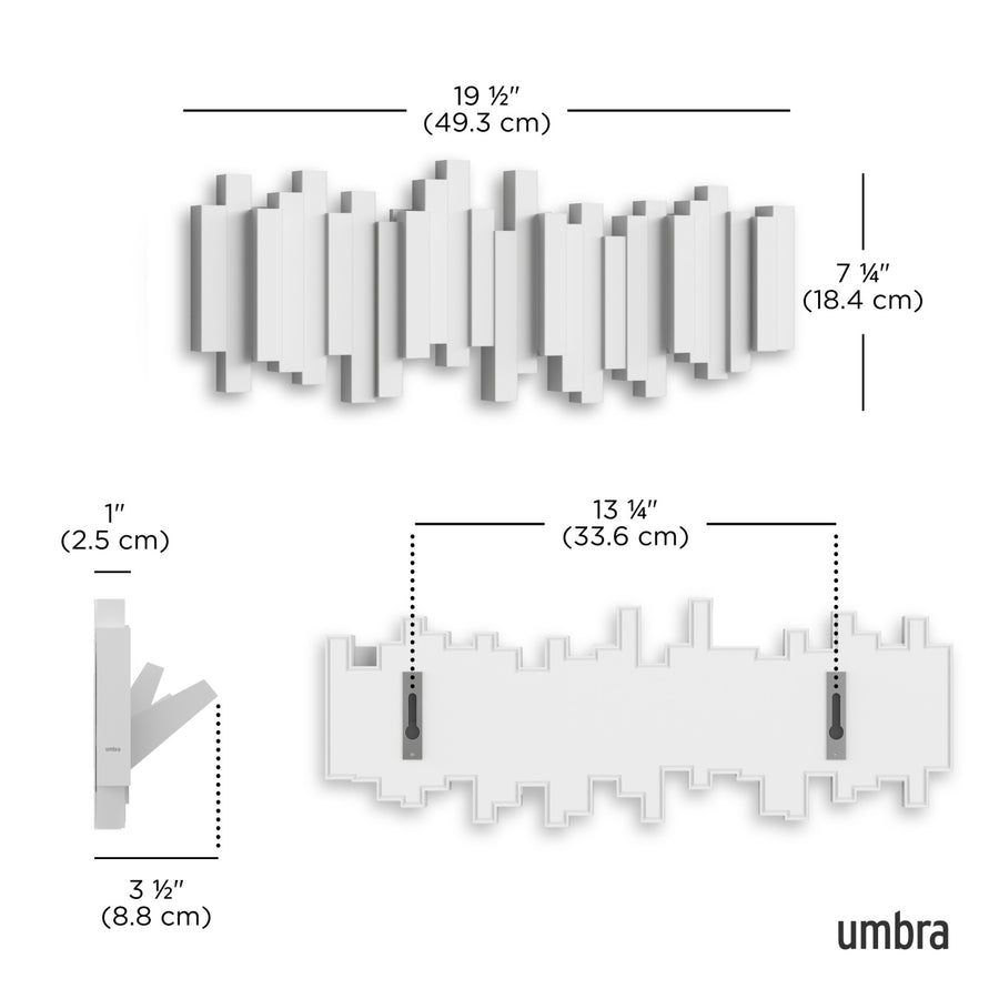 Wall Mounted Coat Rack & Decorative Wall Hooks | Umbra