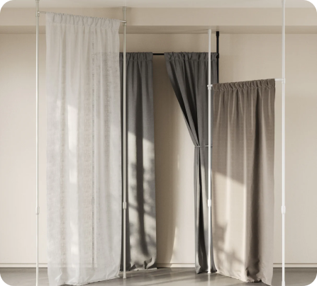 Anywhere Tension Rod & Room Divider | Damage-Free & Easy to Install – Umbra