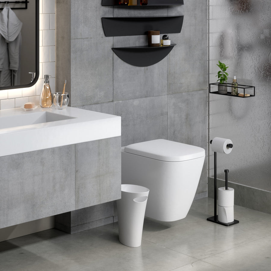 Skinny Trash Can | Small Wastebasket for Compact Spaces | Umbra