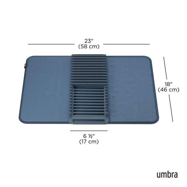 UDry Dish Drying Rack & Mat - The Space-Saving Solution | Umbra