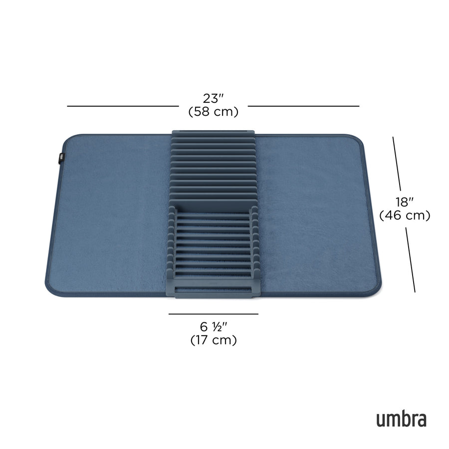 UDry Dish Drying Rack & Mat - The Space-Saving Solution | Umbra