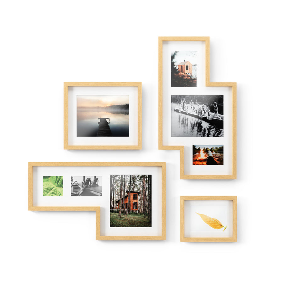 Mingle Gallery Photo Frame Set - Uniquely Shaped Frames | Umbra