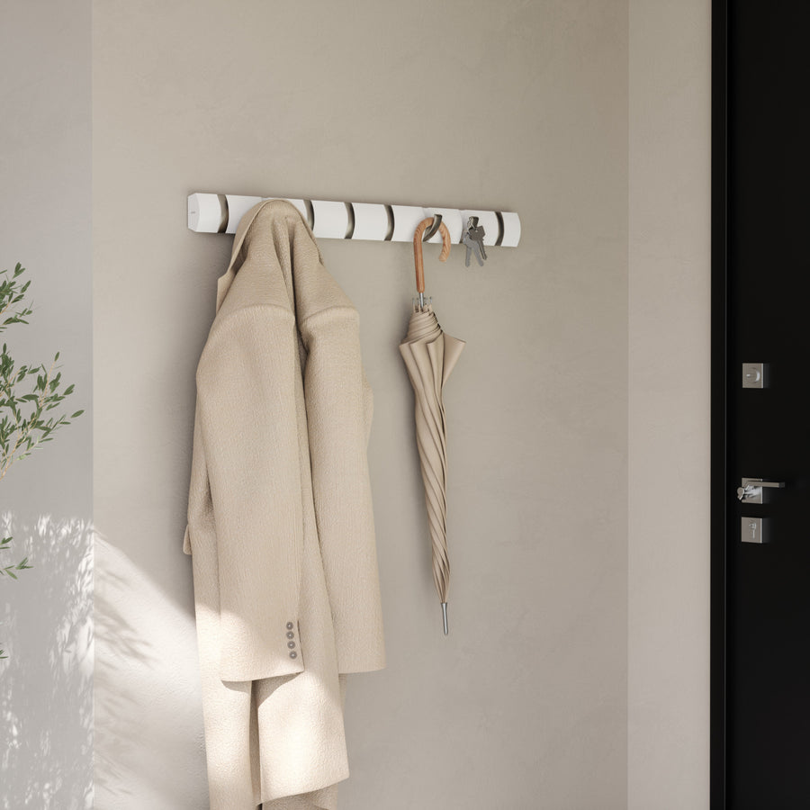 Flip 8 Wall Mounted Coat Rack | Umbra