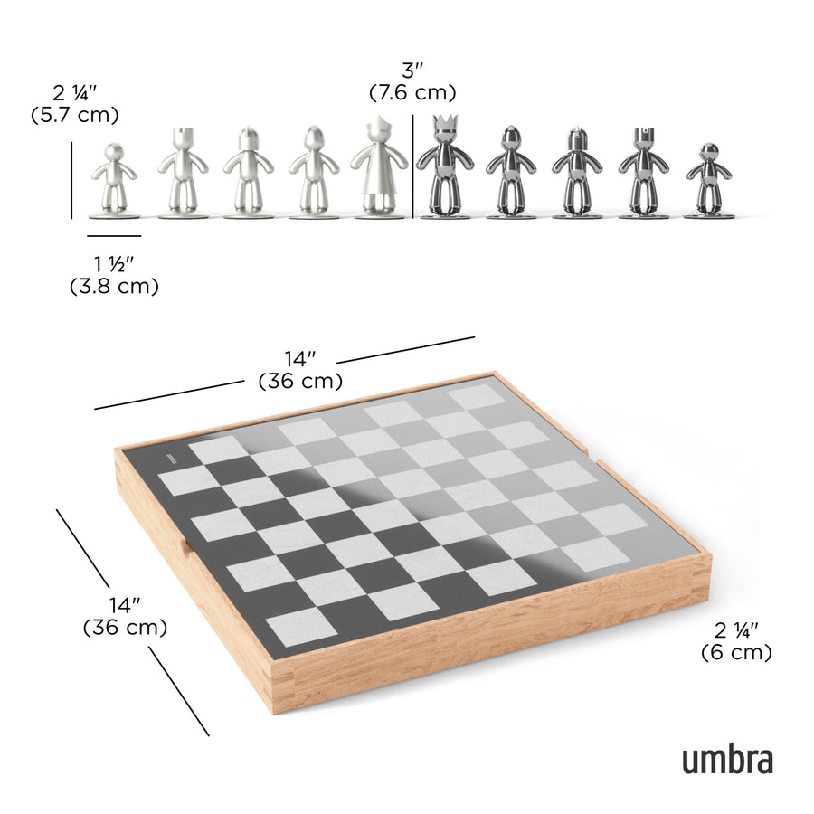 Playful Chess Set - Buddy Chess Set | Umbra